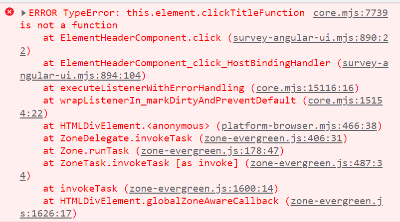 Typeerror Thiselementclicktitlefunction Is Not A Function · Issue 5380 · Surveyjssurvey 