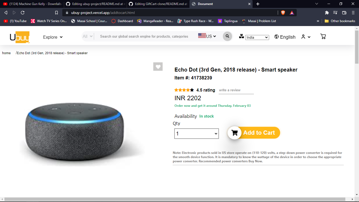 GitHub - prachisinghsherawat/Ubuy-Clone: This is an E-Commerce website ...