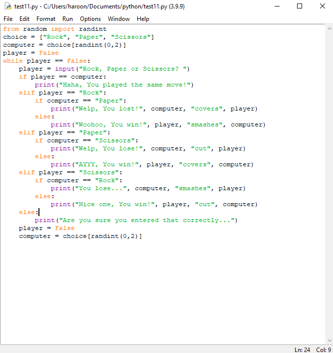 GitHub - splendidspidey/Rock-Paper-Scissors: How to create the game Rock, Paper, Scissors in Python