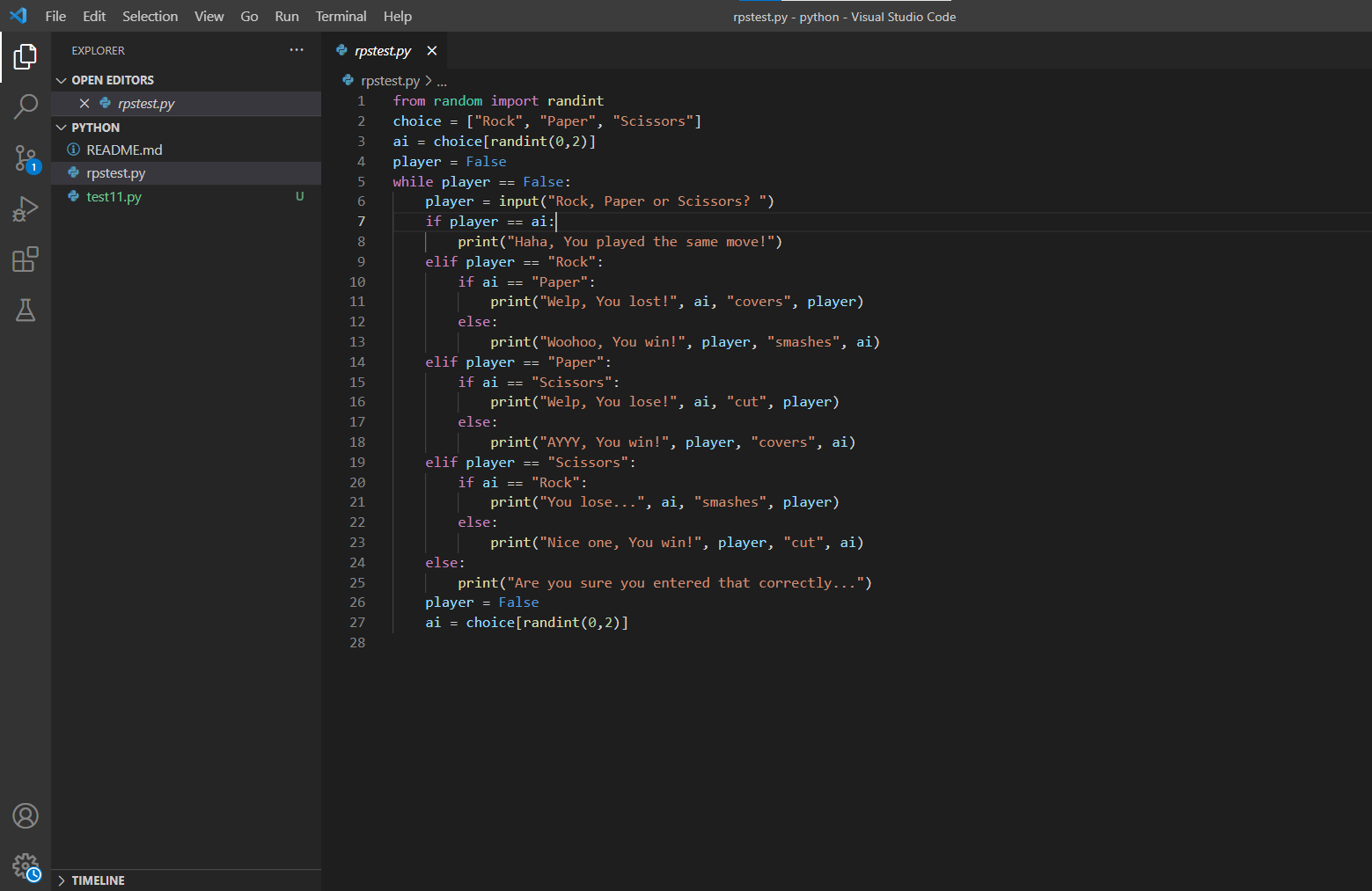 GitHub - splendidspidey/Rock-Paper-Scissors: How to create the game ...