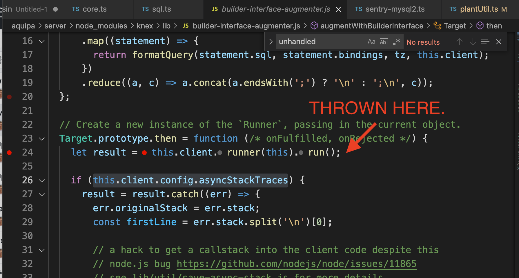 Thrown Undefined Bindings Promise Does Not Carry The Full Stack In The Error · Issue 4531
