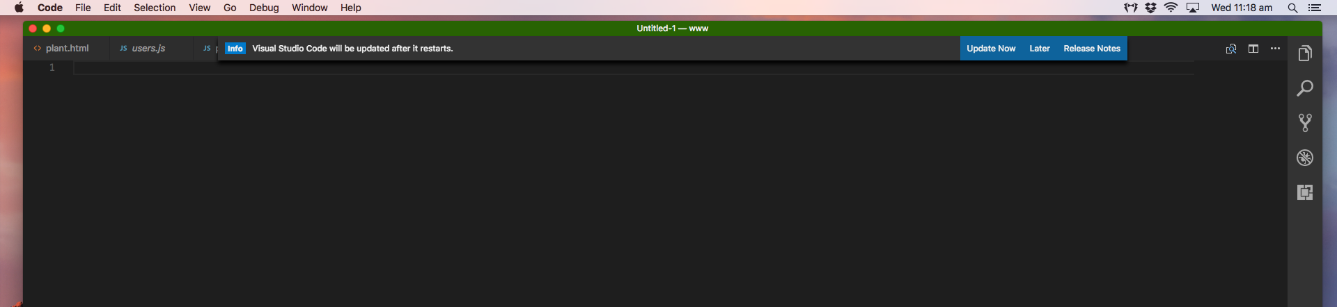 Keep custom titlebar in OSX fullscreen · Issue #30489 · microsoft/vscode · GitHub