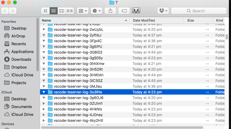 Error looping: "The TypeScript language service died 5 times right after it got started. The ...