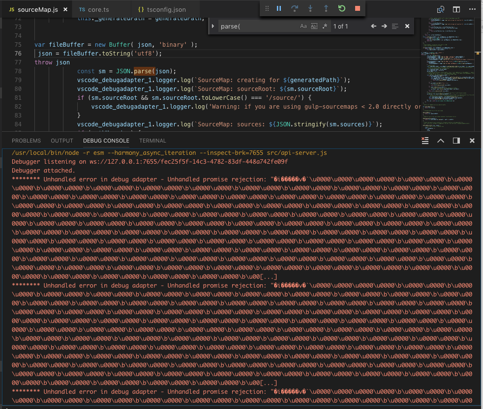 Unable To Debug Nodejs Annoying Error In Insiders Build And Current