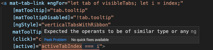 Index In Ngfor Not Recognised As A Number · Issue 514 · Angularvscode Ng Language Service