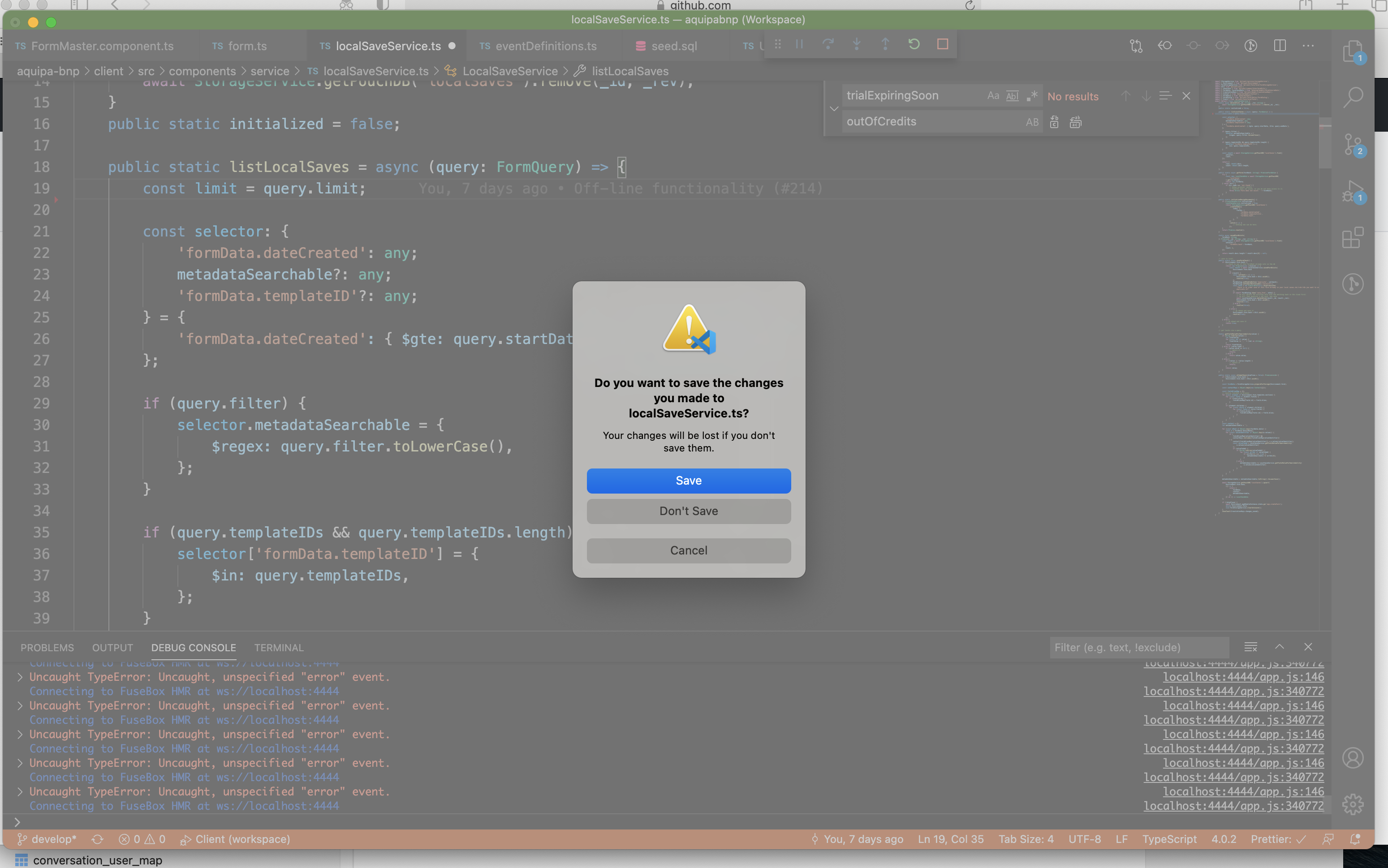 Custom prompt when asking to save before existing on macOS Big sur ...