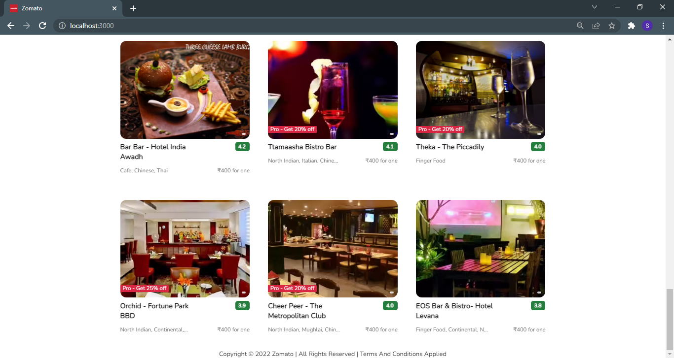 GitHub - SheetalSharma01/zomato-clone: A simple Zomato clone using React