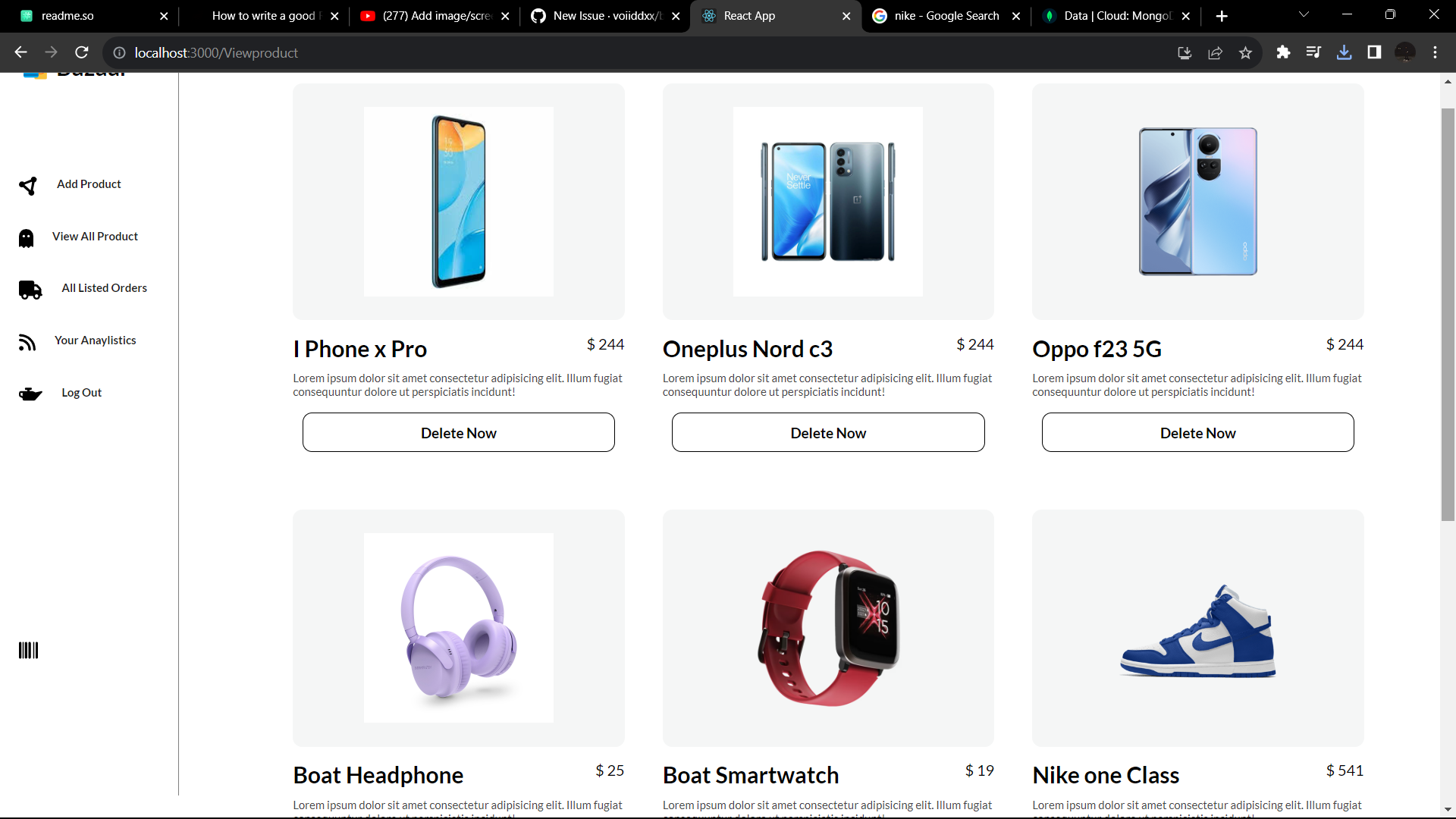 Github Voiiddxxreact Node E Com With Admin E Commerce Web App Using 3853