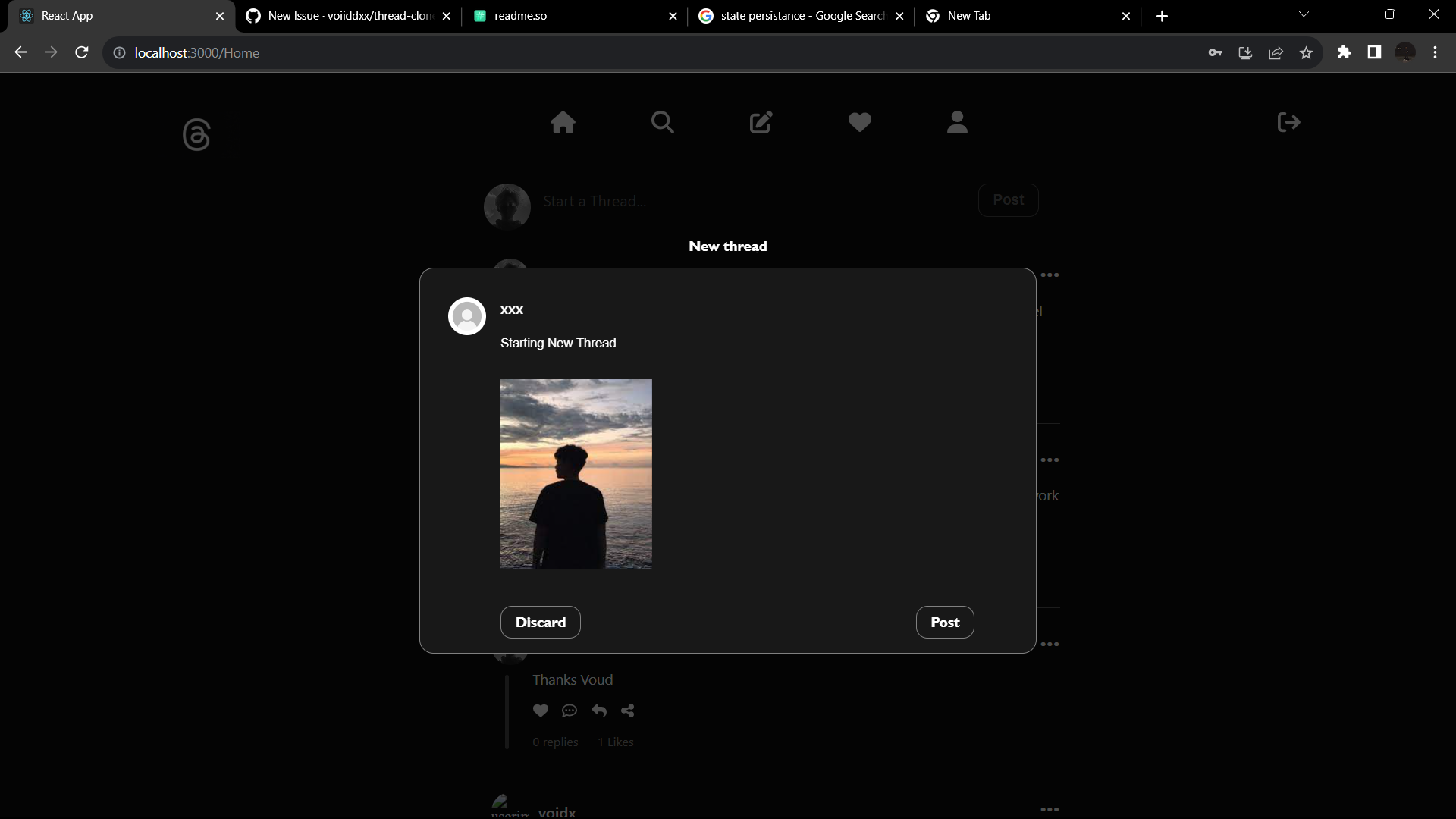 GitHub - voiiddxx/thread-web-app-react-node: Thread App built by using react and node