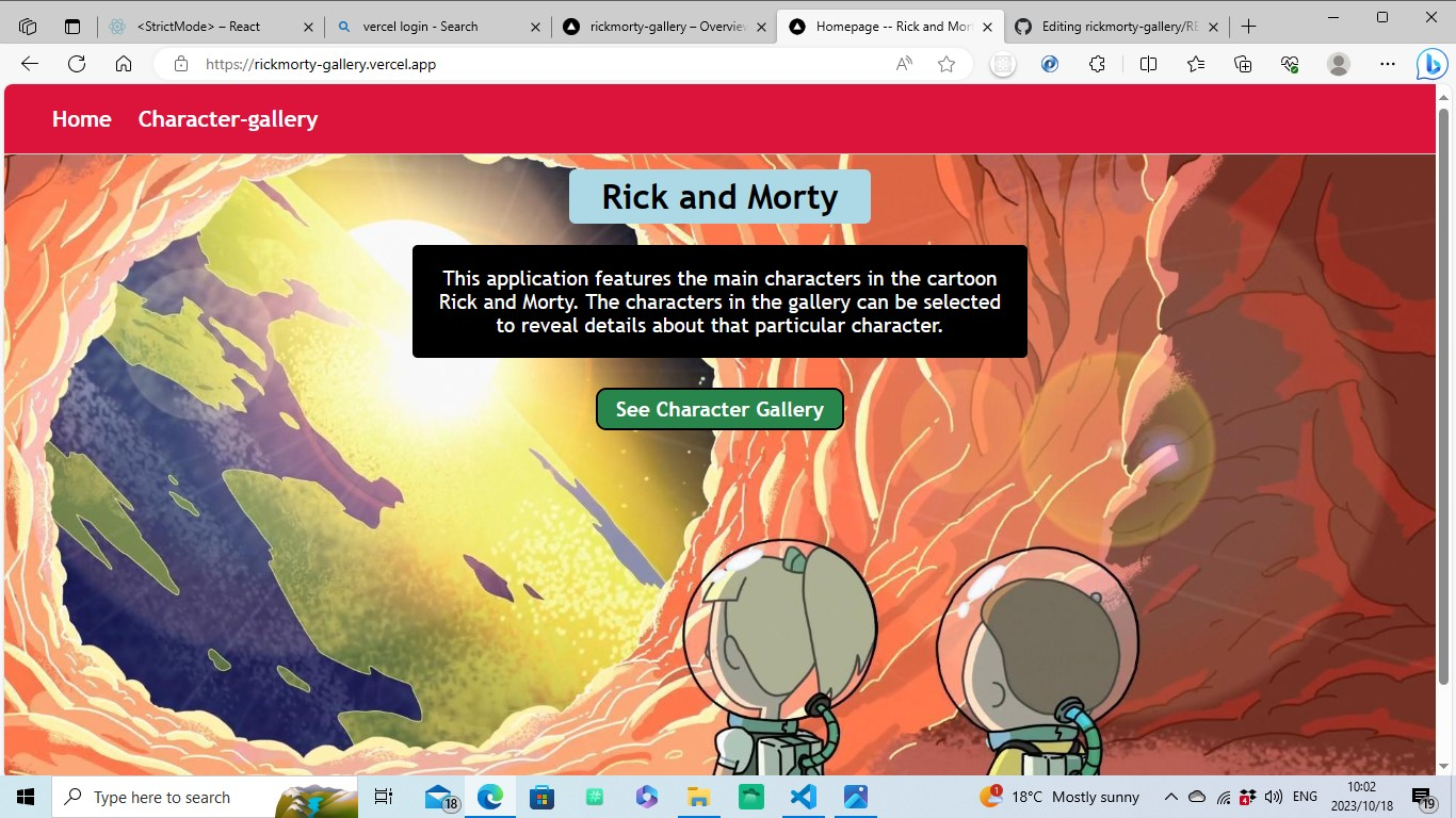 GitHub - johnnyd81/rickmorty-gallery