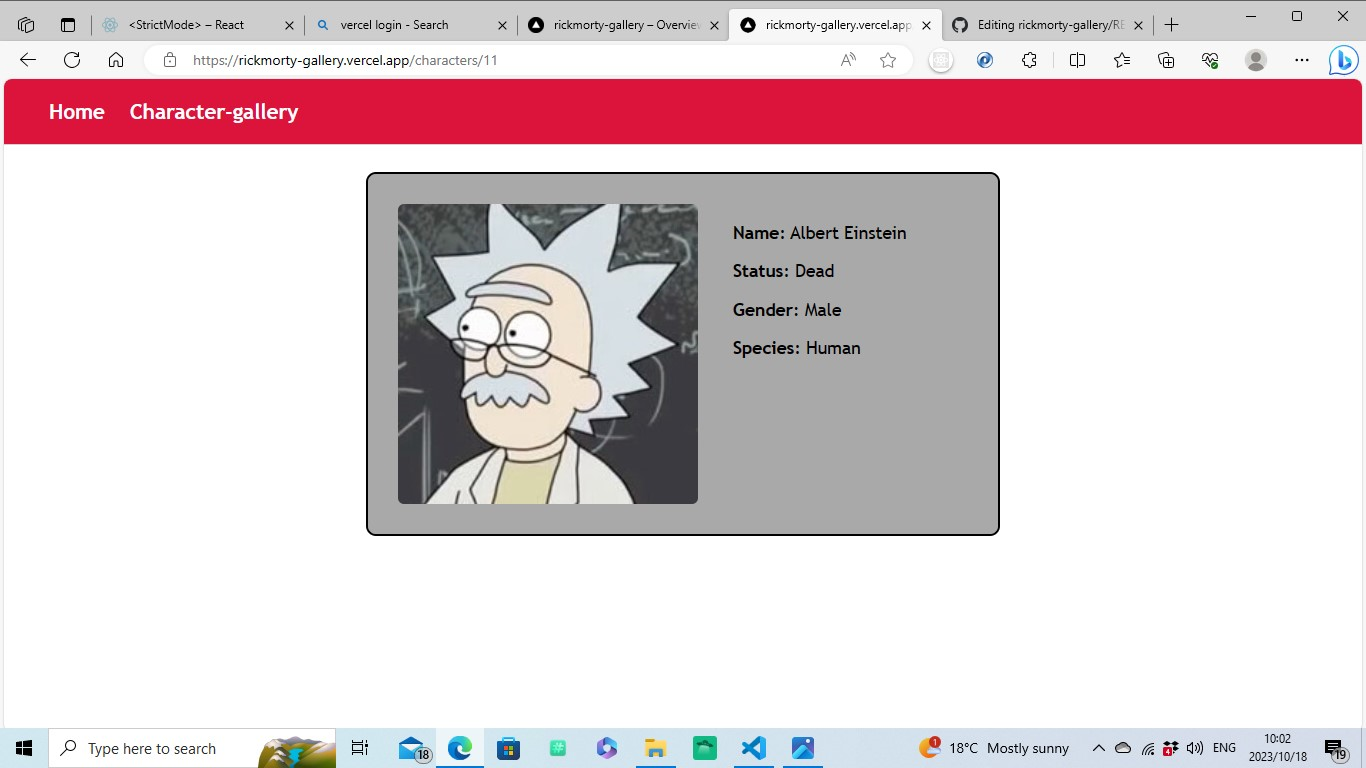 GitHub - johnnyd81/rickmorty-gallery