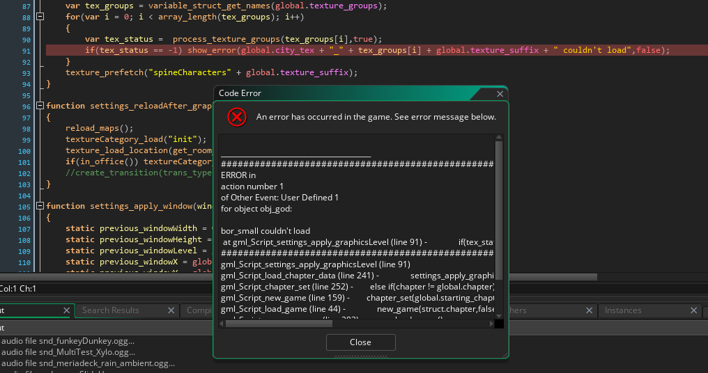 In-Game: texturegroup_load() shortly after the game is started can return -1 even when textures ...