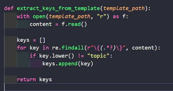 issue with printing output in terminal after adding functions to app.py, content_generator.py ...