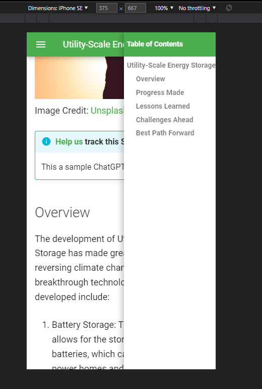 Make table of contents accessible on mobile · Issue #9 · climate-tech-handbook/climate-tech ...