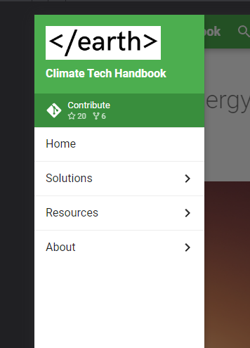 Make table of contents accessible on mobile · Issue #9 · climate-tech-handbook/climate-tech ...