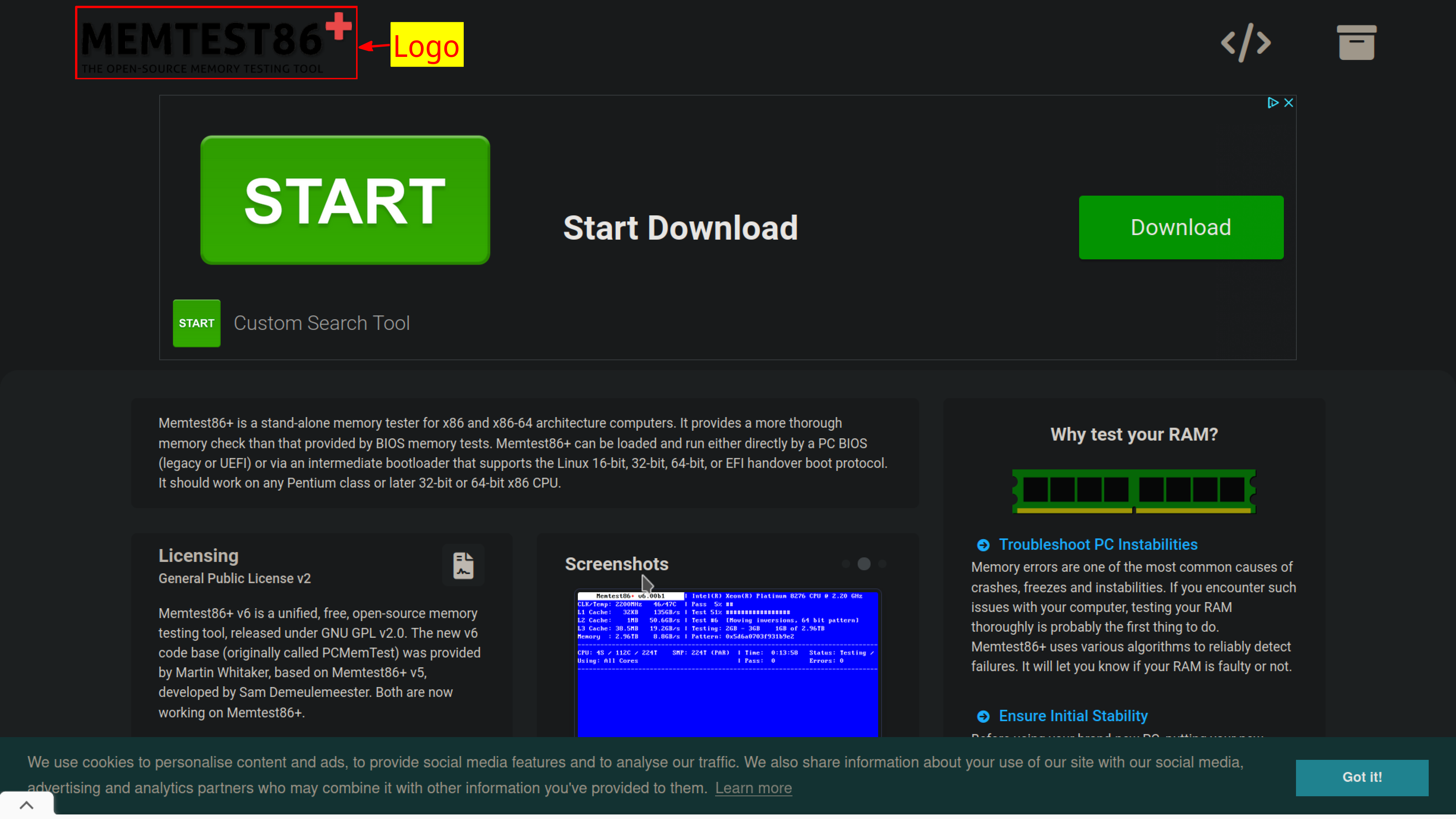 [Broken Website] memtest.org · Issue #10236 · darkreader/darkreader ...