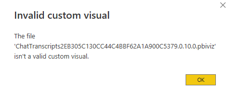 0.10.0 - The file isn't a valid custom visual · Issue #114 · iMicknl/powerbi-botframework-chat ...