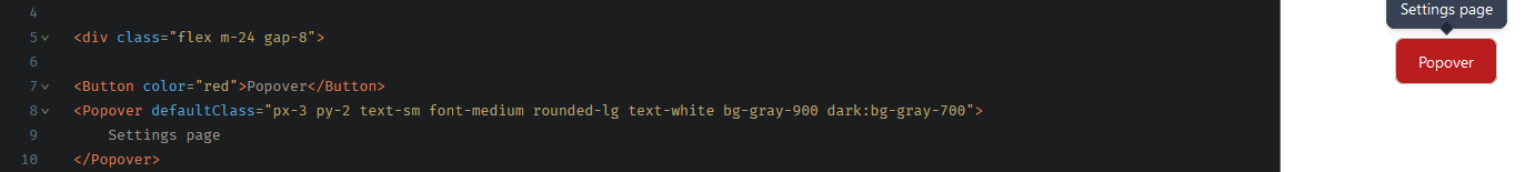 Popover arrow icon not inheriting background color · Issue #839 · themesberg/flowbite-svelte ...