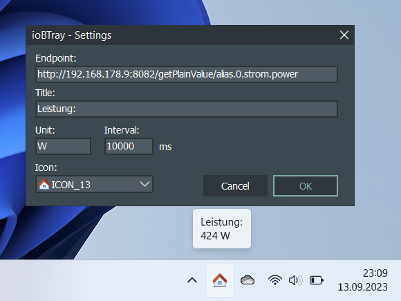 GitHub - DEV2DEV-DE/iob-Tray: Small application for the windows system tray to display one ...
