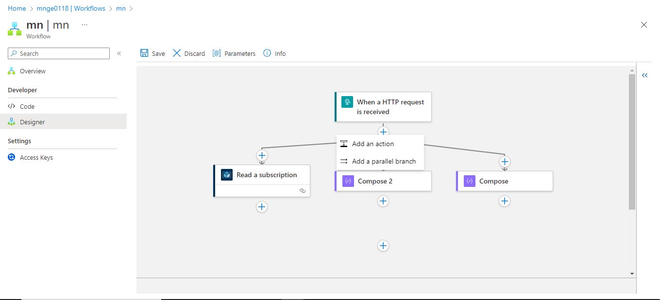 Adding Parallel Branch Option Is Missing After Adding A Parallel Node · Issue 1612 · Azure 