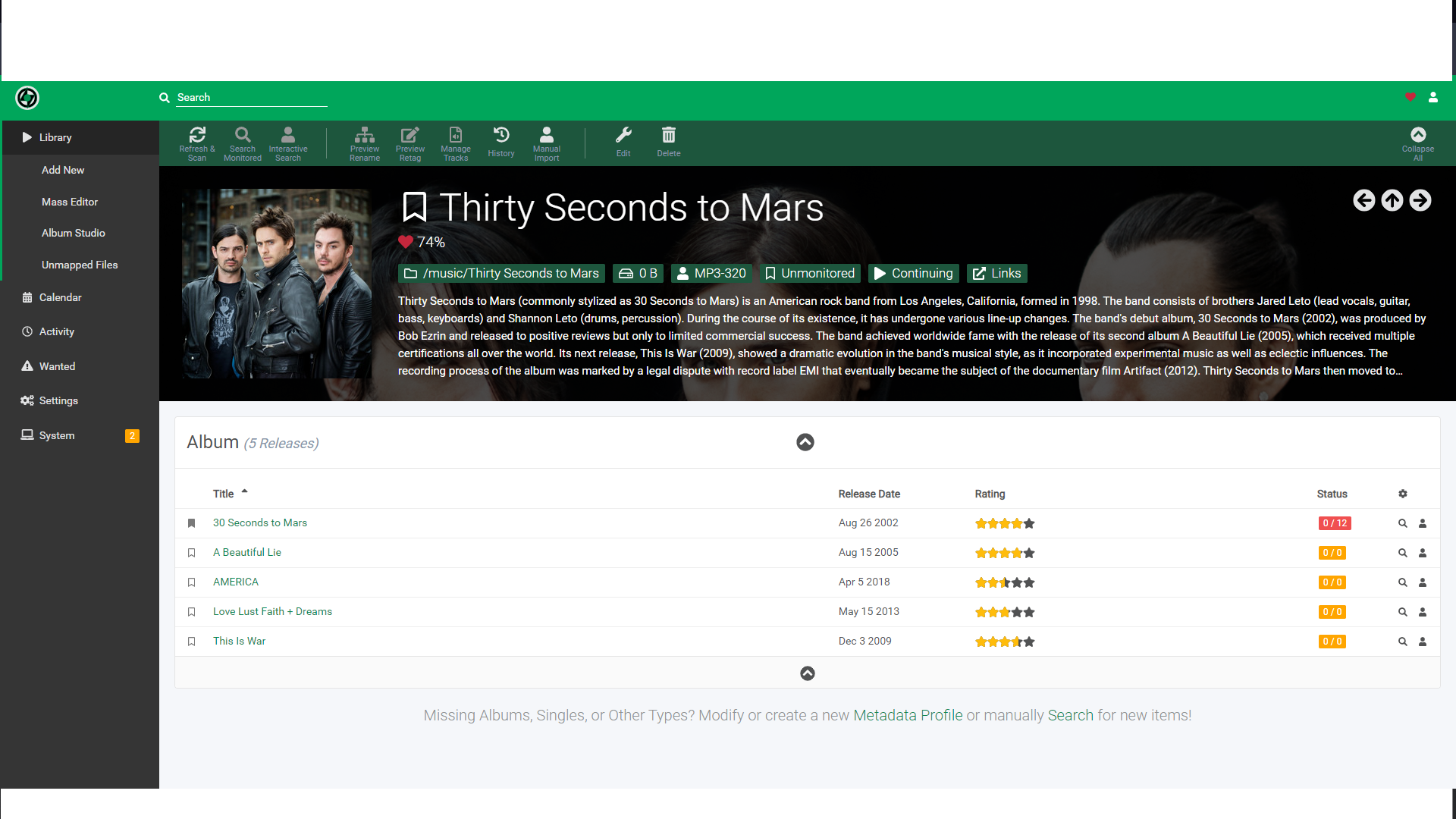 Music Requests artist or albums are not monitored · Issue #4443 · Ombi ...