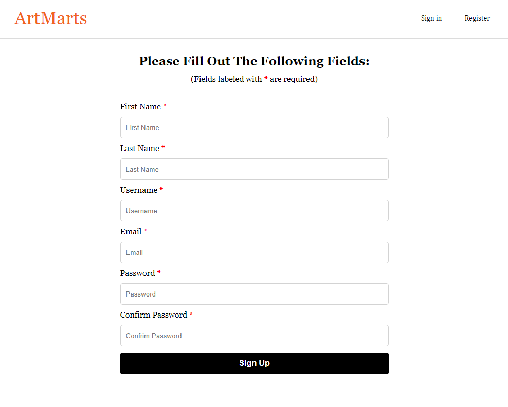 GitHub - codewjm/ArtMarts: Repo for ArtMart clone of Etsy