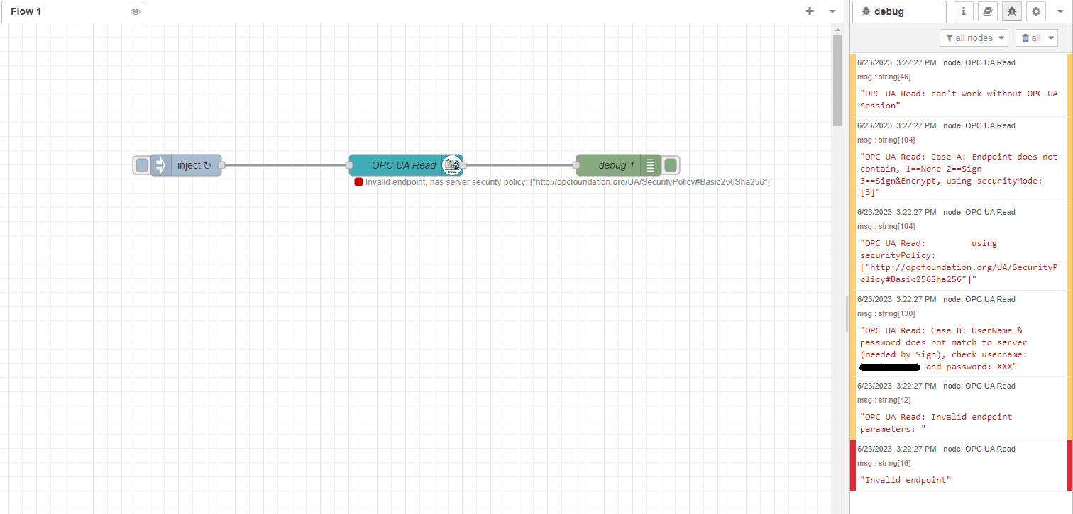 Unable To Connect The Opc Ua Client To Server · Issue 570 · Mikakarailanode Red Contrib Opcua