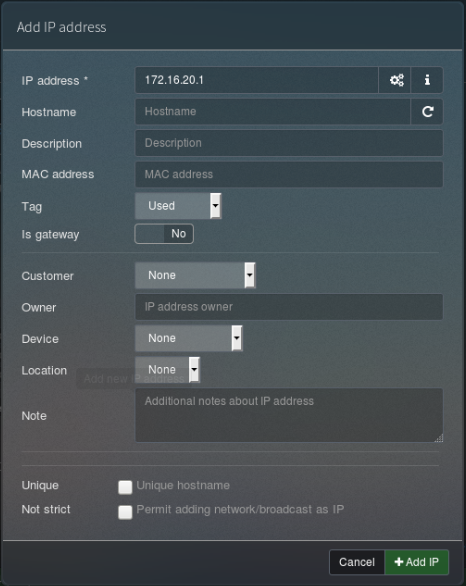 Problem adding IPv4 & IPv6 addresses Version 1.4r14 · Issue #2334 · phpipam/phpipam · GitHub