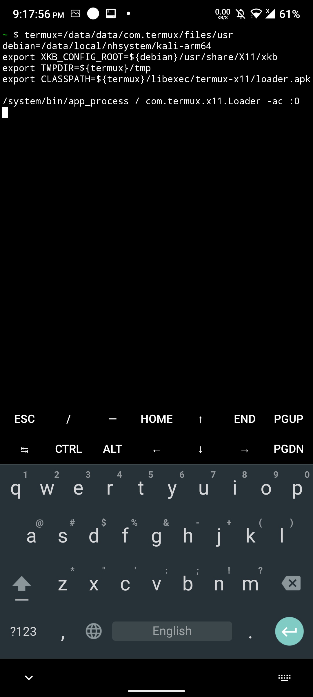 Got "Couldn't add screen" while working with chroot · Issue #231 · termux/termux-x11 · GitHub