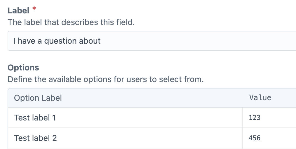 Checkbox option values showing in email notifications instead of the checkbox option labels ...