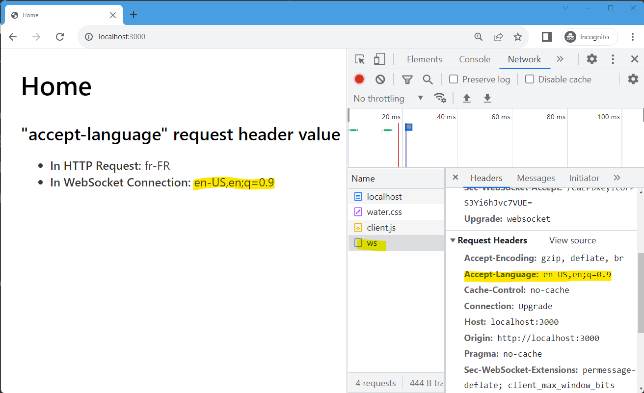 [BUG] Emulation of locale doesn't affect the "accept-language" request header value in WebSocket ...