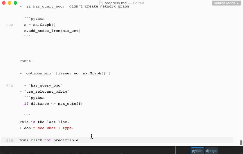 source code mode unpredicted cursor and screen movement · Issue #3785 · typora/typora-issues ...