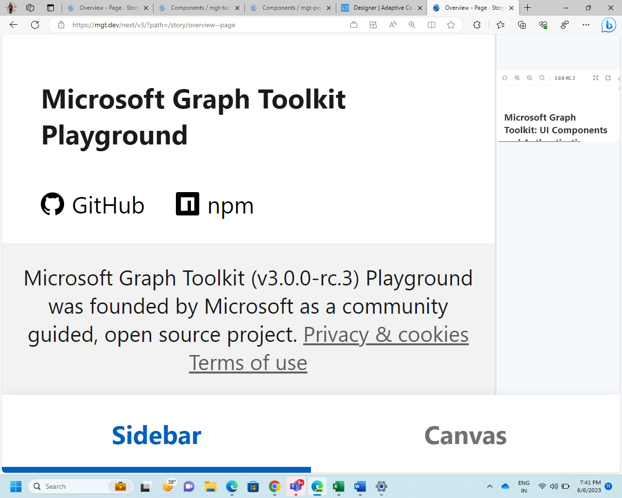 {Freeway-Bug}[MGTP-Left navigation region]: Privacy and Cookies and terms of use 'Content info ...
