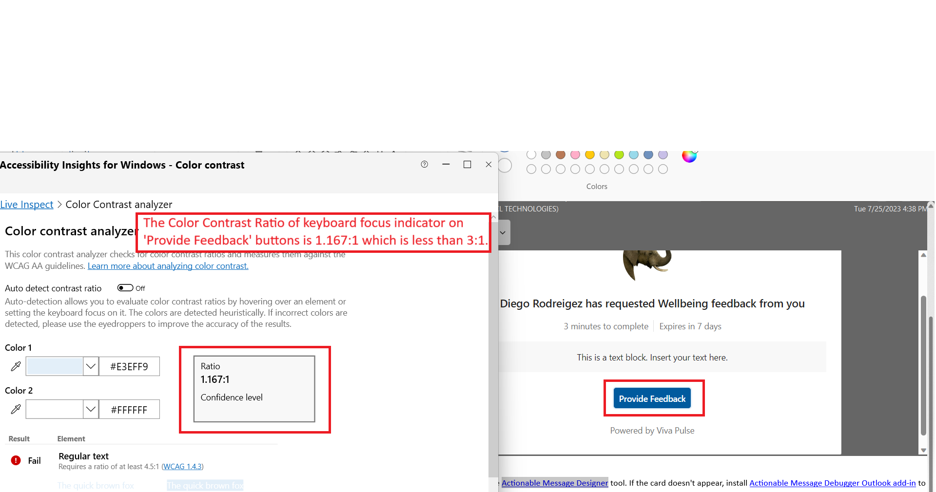 {Linked:Bug3803676} [Adaptive Cards > Designer] - The Color Contrast ...