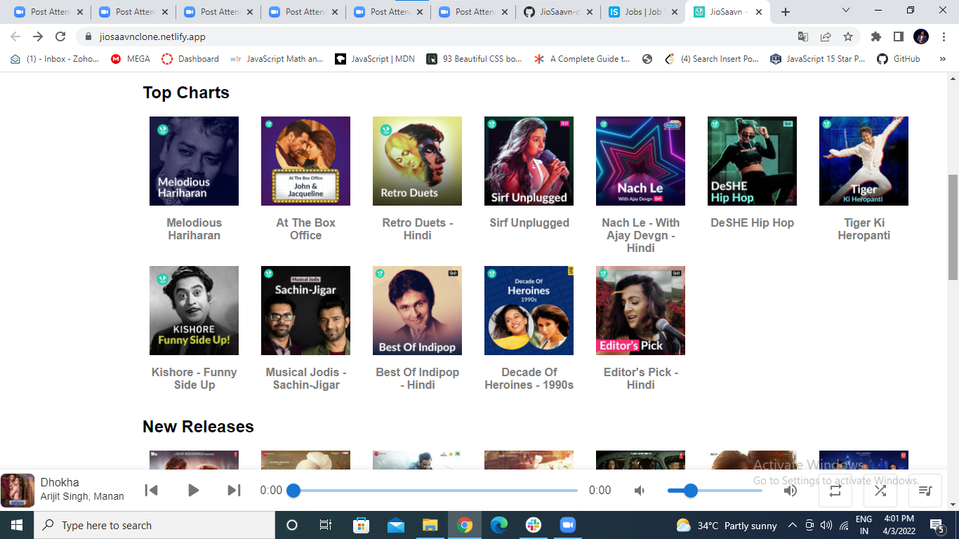 jiosavan - Codesandbox