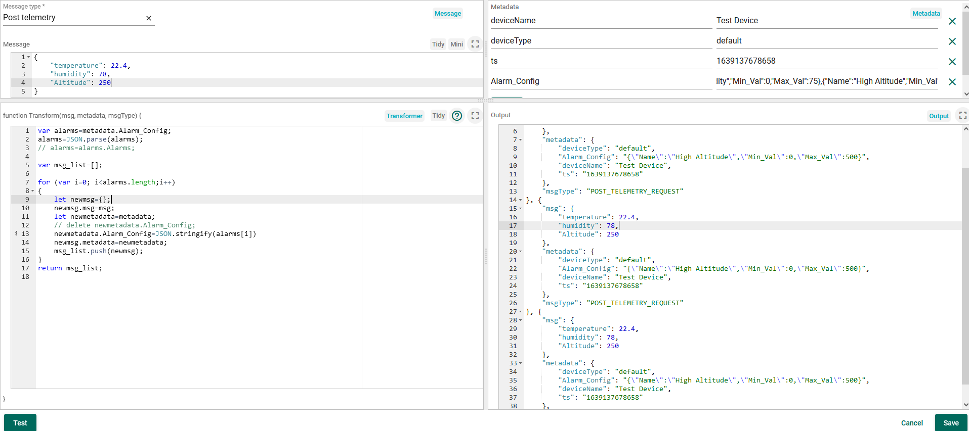 [Question] Script transformation node not properly splitting msg into array · Issue #5708 ...