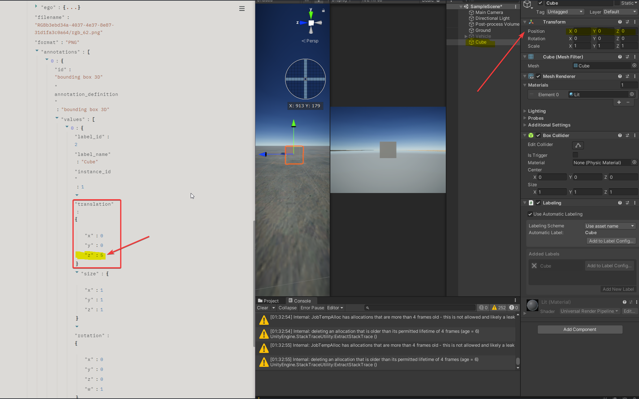 Coordinate system of 3D bounding box annotation · Issue #494 · Unity ...