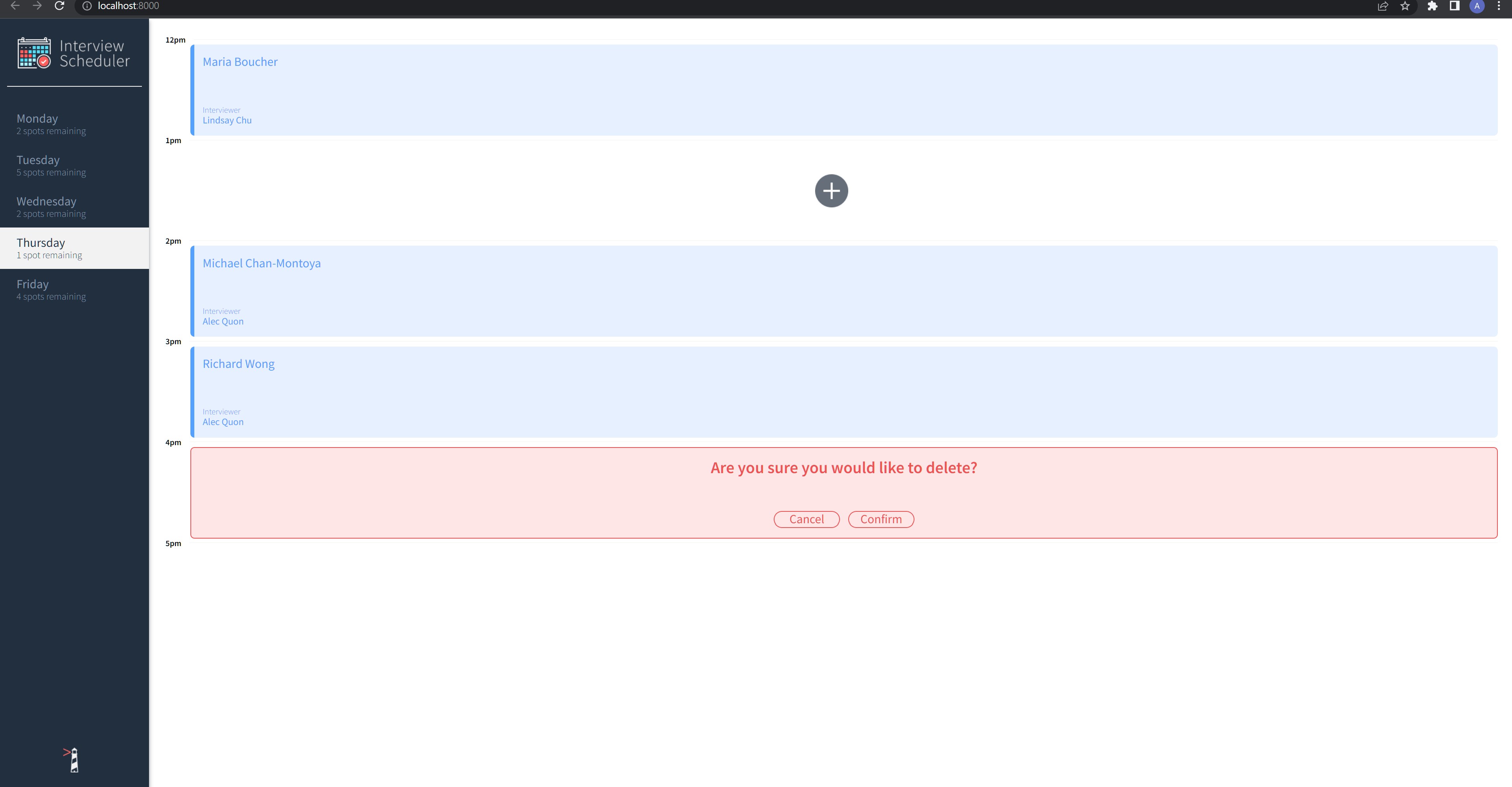GitHub - andrii-grynik/scheduler: react Scheduler app (from LHL Template)