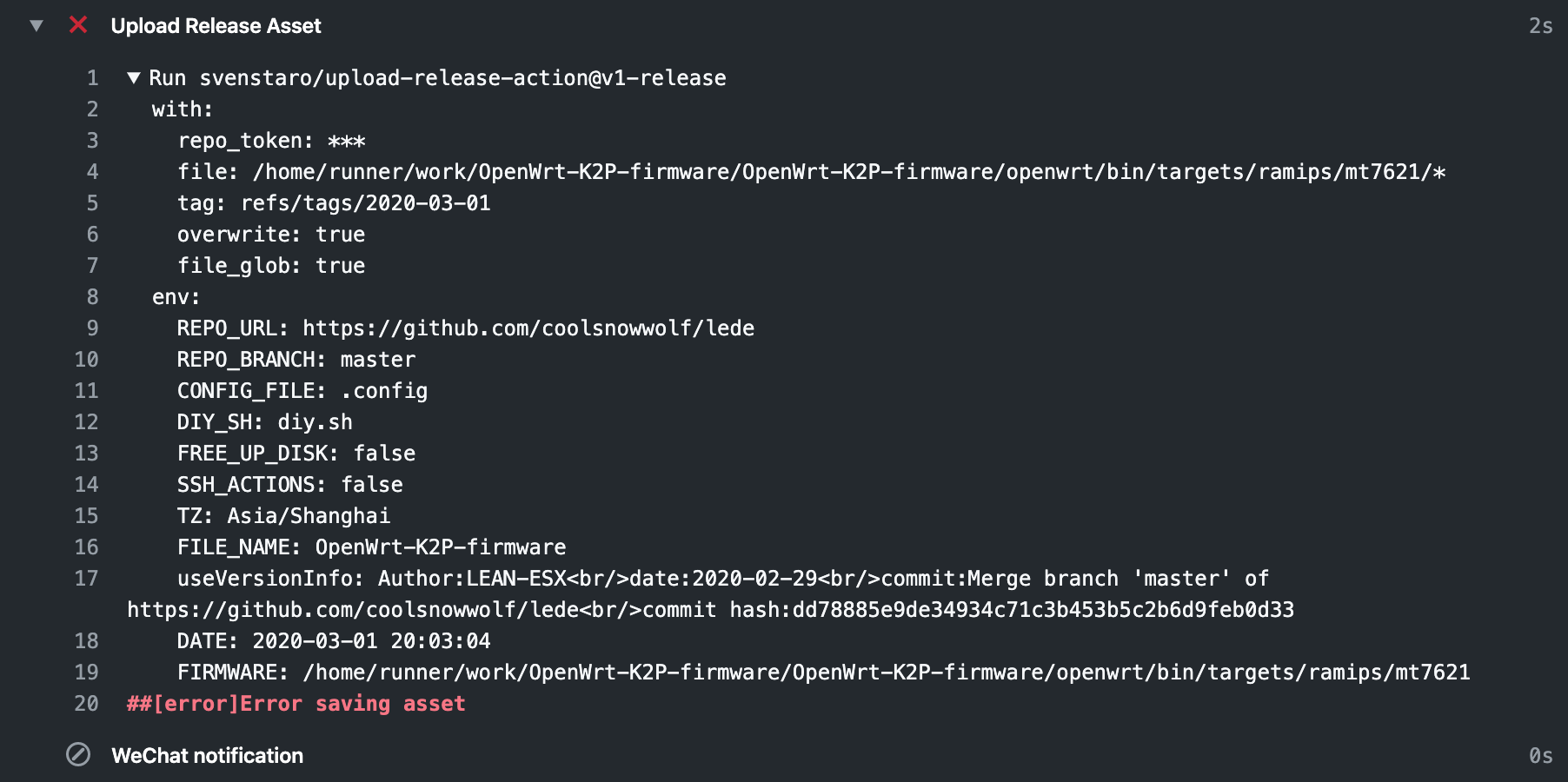 Error saving asset · Issue #9 · svenstaro/upload-release-action · GitHub