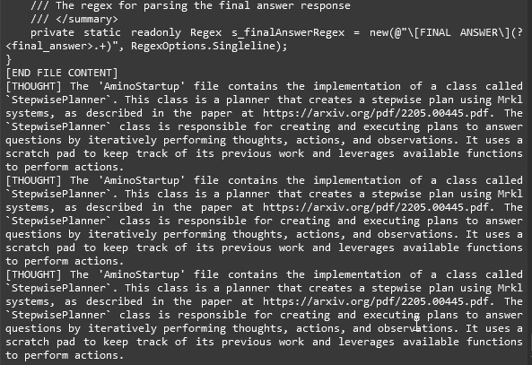 .Net: Stepwise Planner: Planner fails to mark final answer as [Final Answer] · Issue #2466 ...