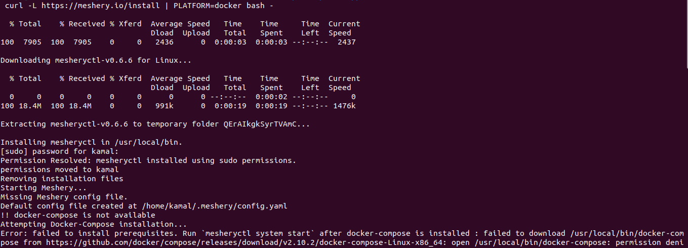 Mesheryctl While Deploying On Docker Docker Compose Is Requiring 4646