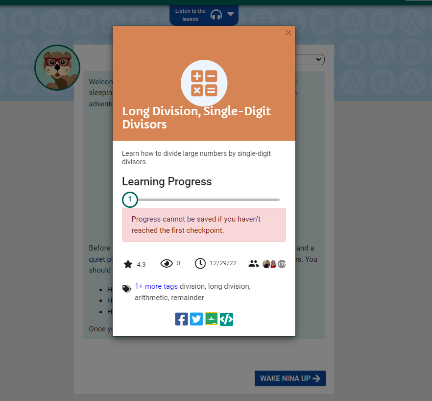 Bug Progress Bar In Lesson Info Is Not Displayed In All Lessons · Issue 17779 · Oppiaoppia