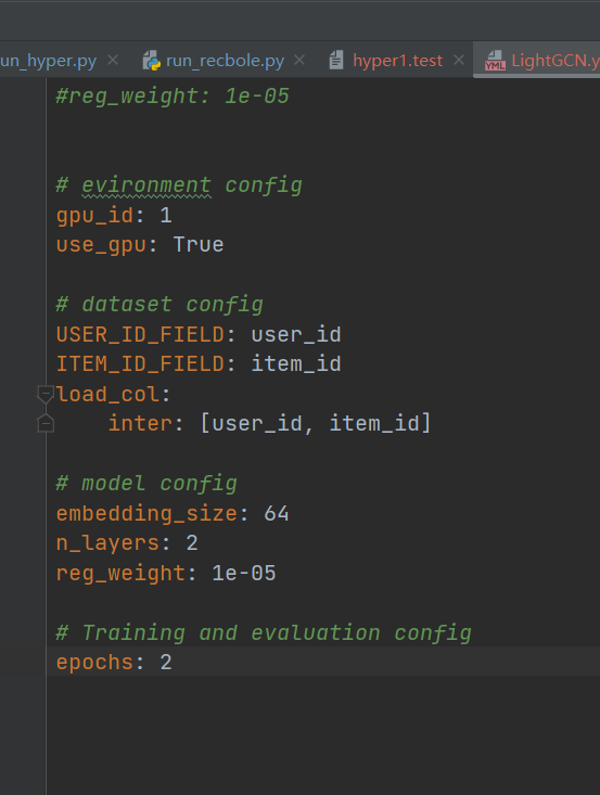 [🐛BUG] 使用超参失败 · Issue #1222 · RUCAIBox/RecBole · GitHub