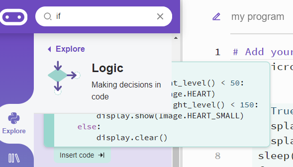 Code Popup Hidden By Breadcrumb In Some Situations · Issue 534 · Microbit Foundation Python