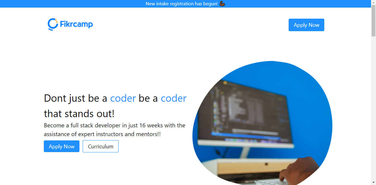 GitHub - HKG216/FikrCamp---Coding-Bootcamp-: Coding Bootcamp Platform ...
