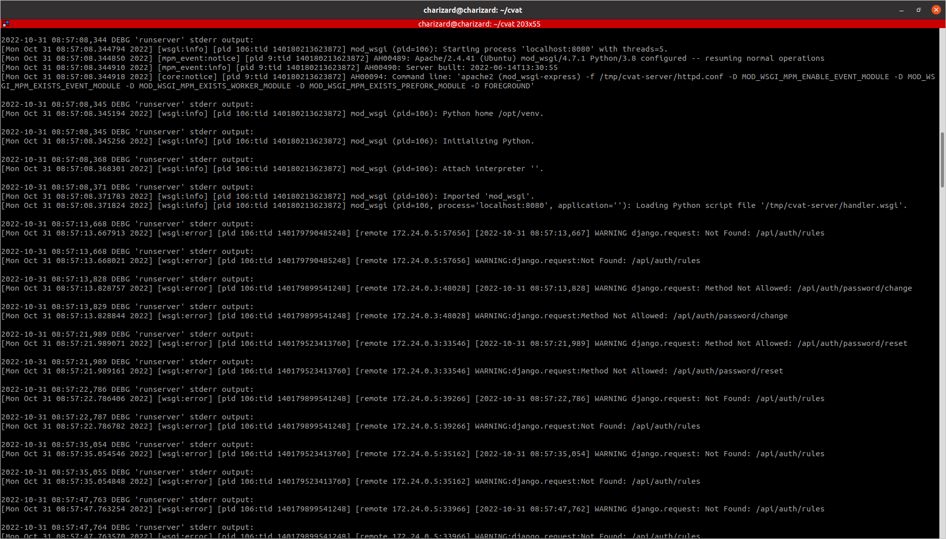 Error While New Installation · Issue 5203 · Cvat Ai Cvat · Github