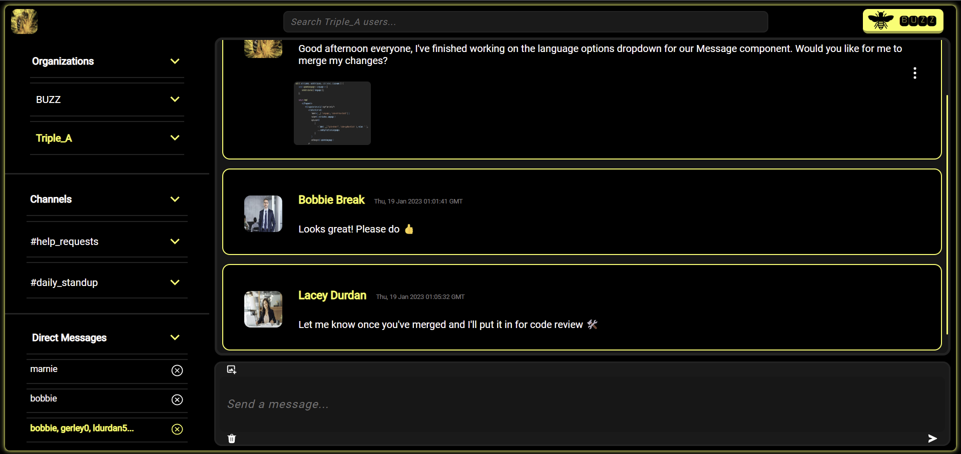 GitHub - AaronPBishop/Buzz