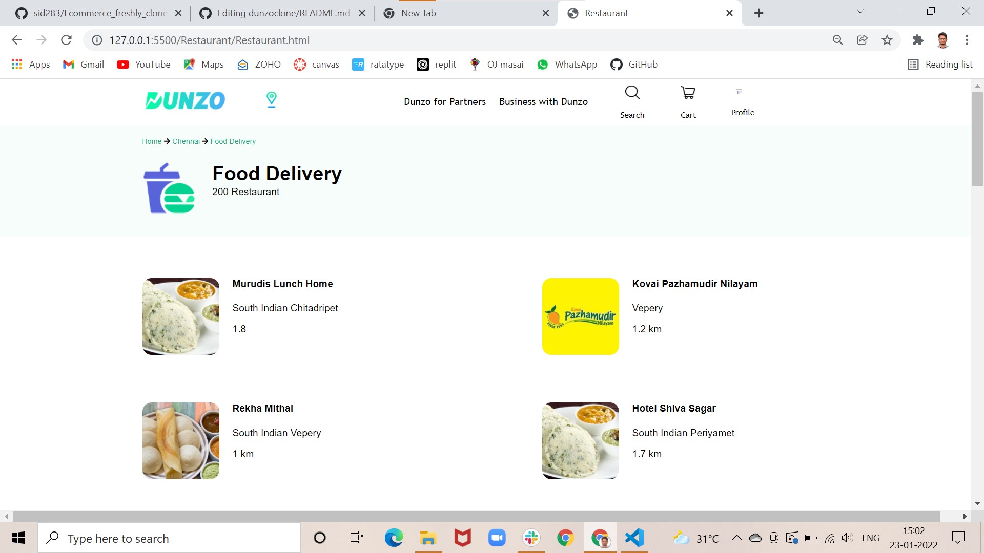 GitHub - AhmadZaki94/Dunzo-Clone: This is the Clone of website called Dunzo, Dunzo is an Indian ...