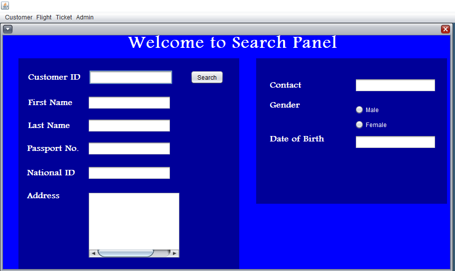 GitHub - AmithAKulk/AirlineReservationSystem: Project on Airline ...