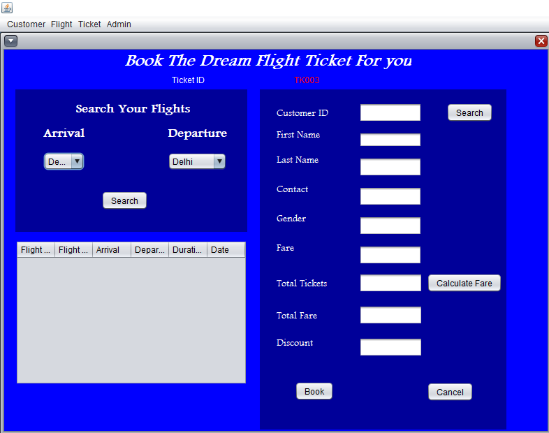 GitHub - AmithAKulk/AirlineReservationSystem: Project on Airline ...